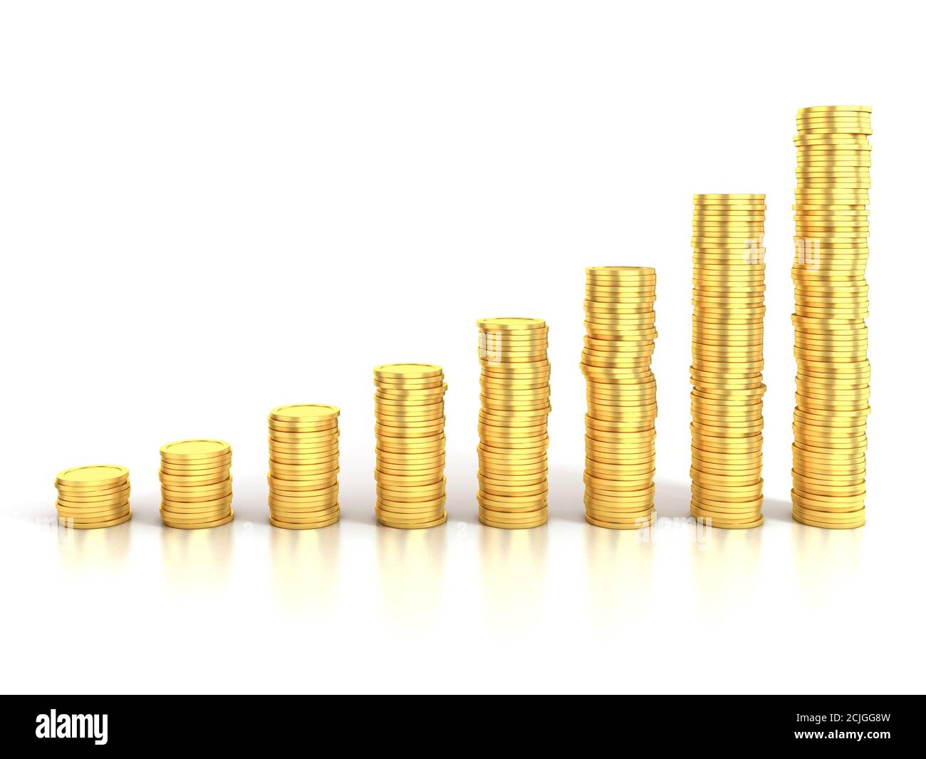 Golden 3d financial report Cut Out Stock Images & Pictures - Alamy