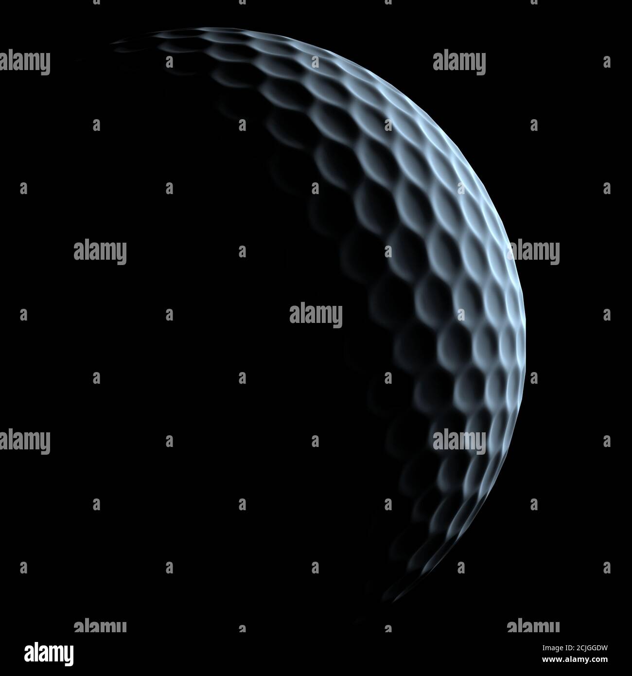 golf planet - golf ball textured planet with sun rising Stock Photo - Alamy