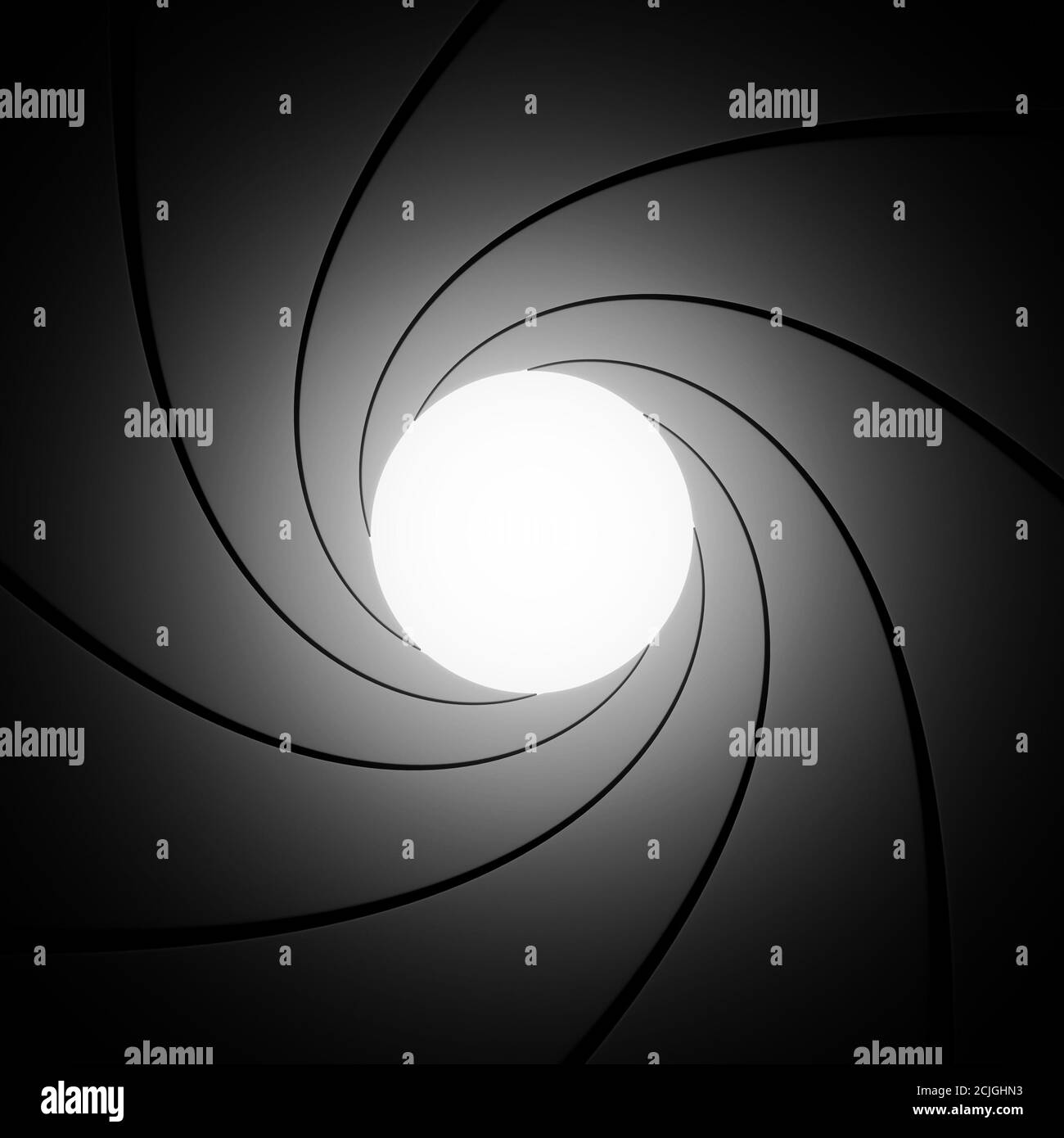 gun pipe inside view 3d rendering Stock Photo - Alamy