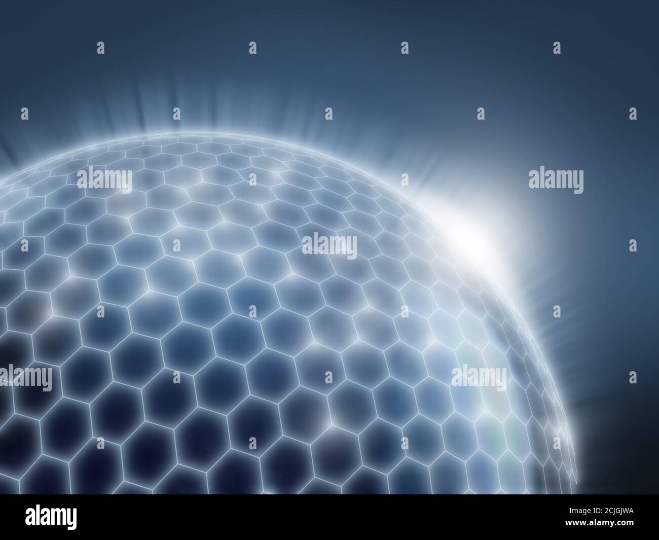 abstract sphere as a global network 3d illustration Stock Photo - Alamy