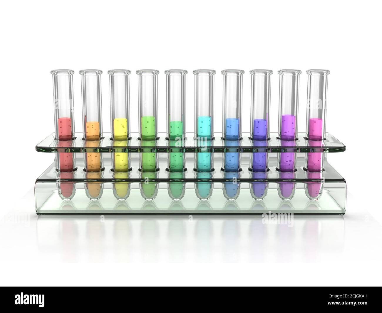 colorful test tubes 3d rendering Stock Photo - Alamy
