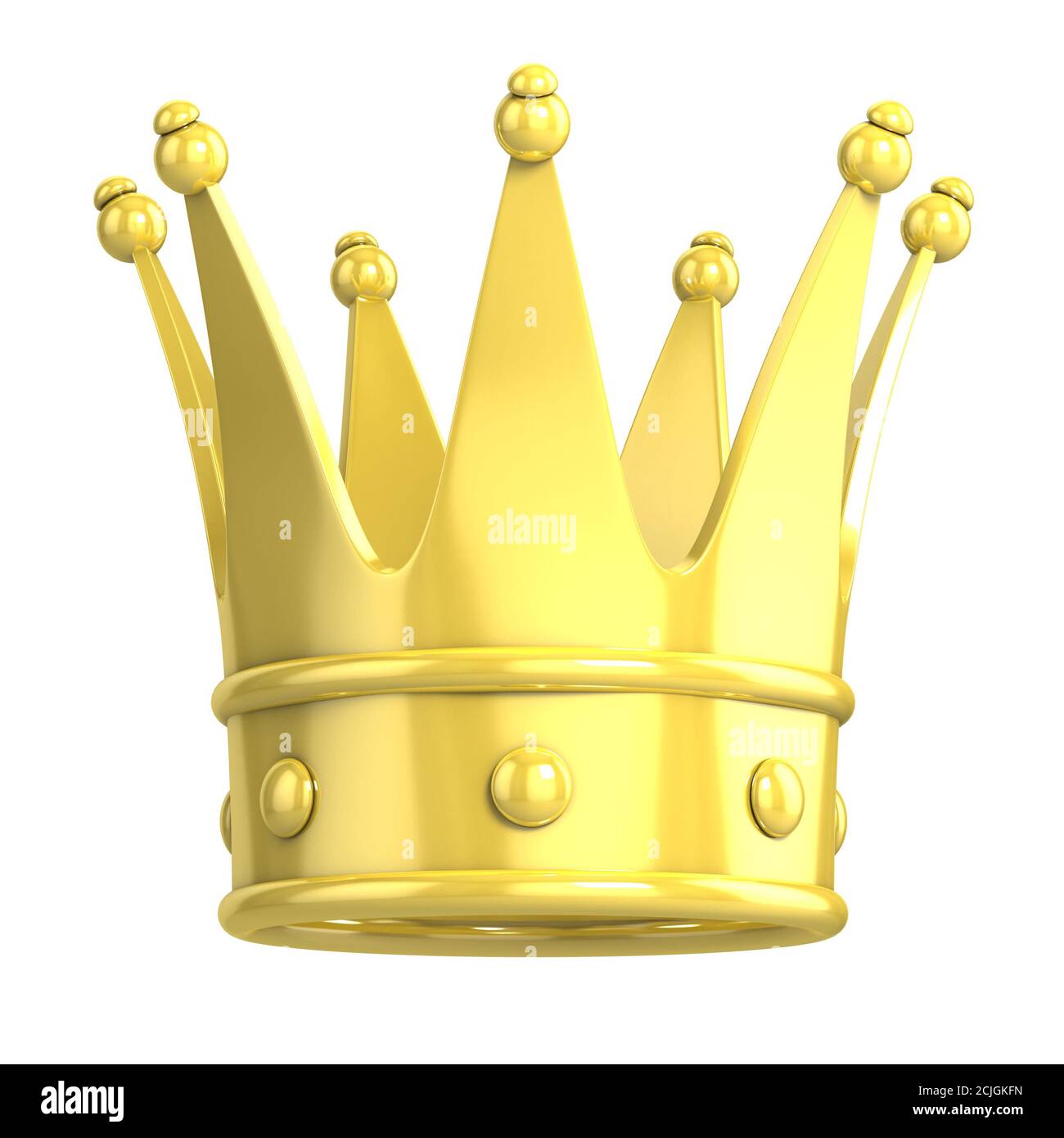 golden crown on white background Stock Photo - Alamy