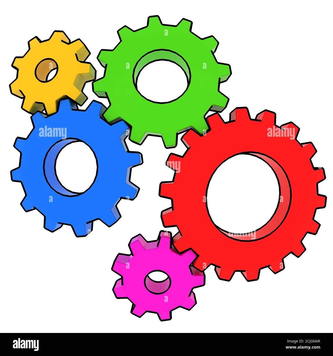 Clipart Cogs Gears Animated