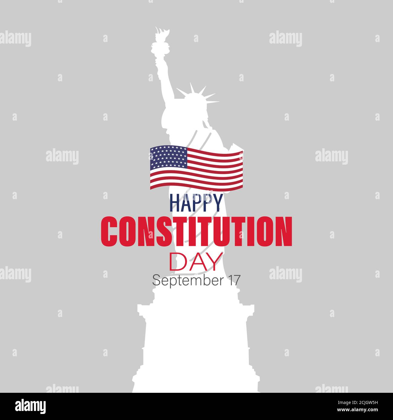 Vector Illustration of United States constitution day. 17 september ...