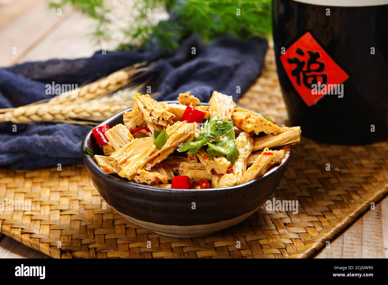 Cold bean curd stick Stock Photo - Alamy