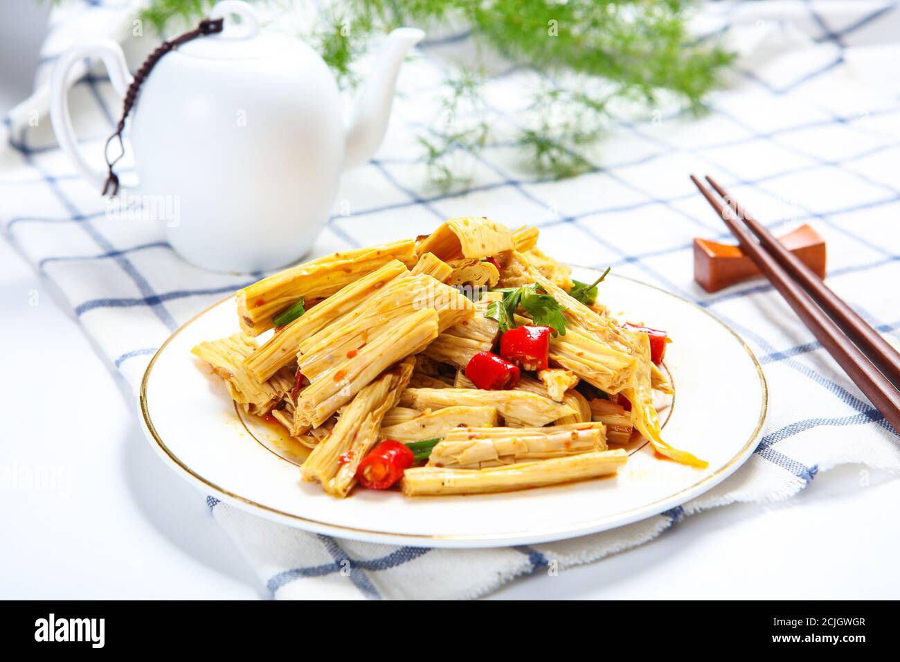 Cold bean curd stick Stock Photo - Alamy