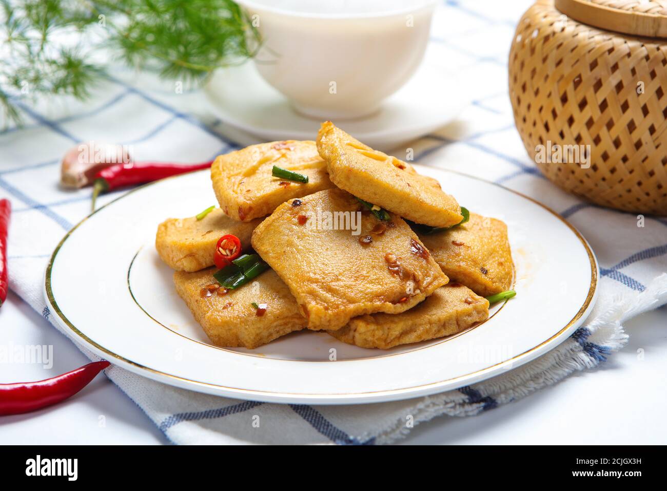 Chinese cuisine chiba tofu Stock Photo - Alamy