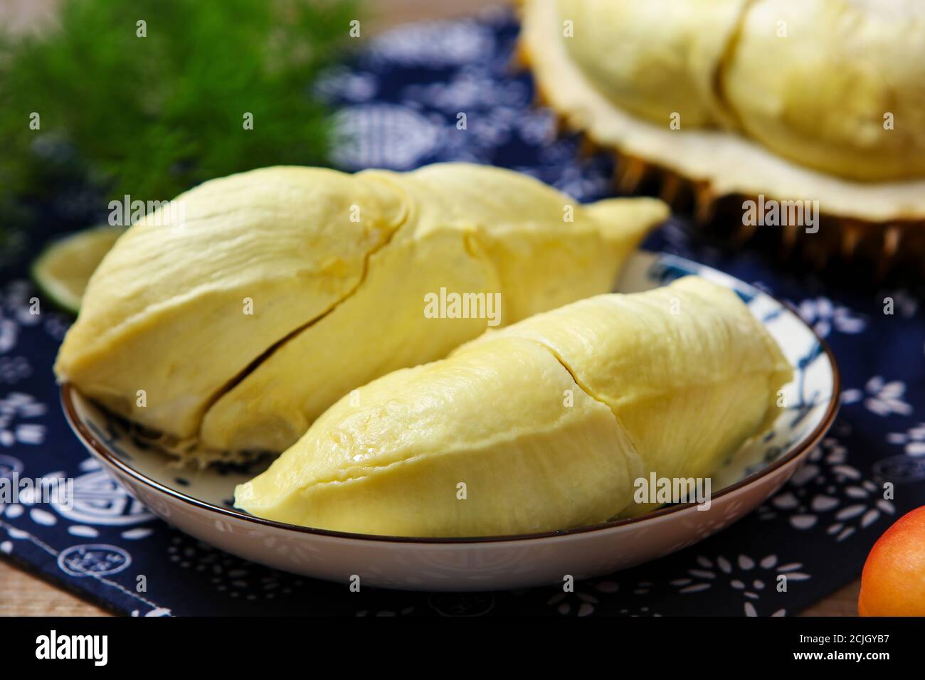Durian delicious afternoon tea Stock Photo - Alamy