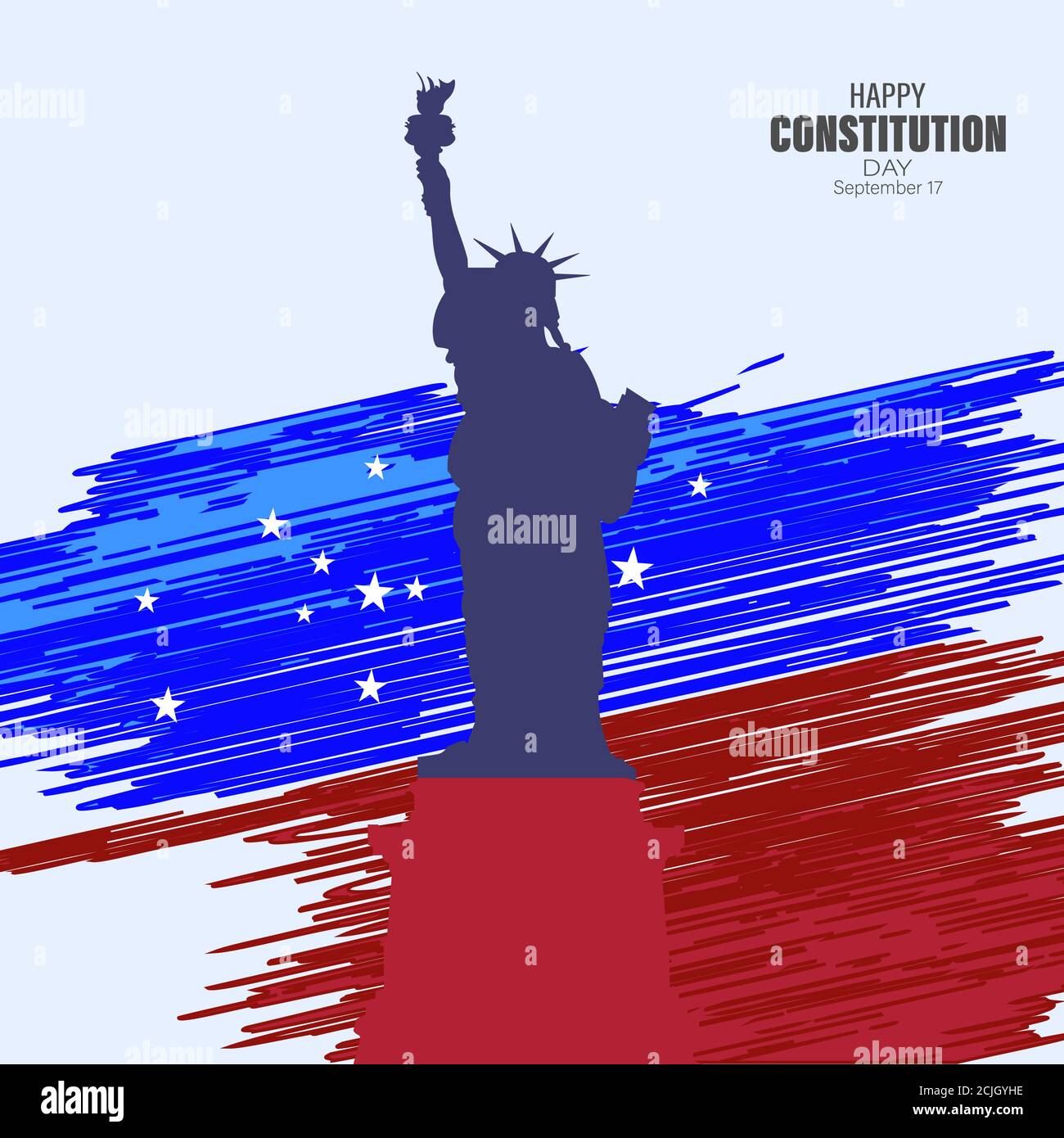 Vector Illustration of United States constitution day. 17 september ...