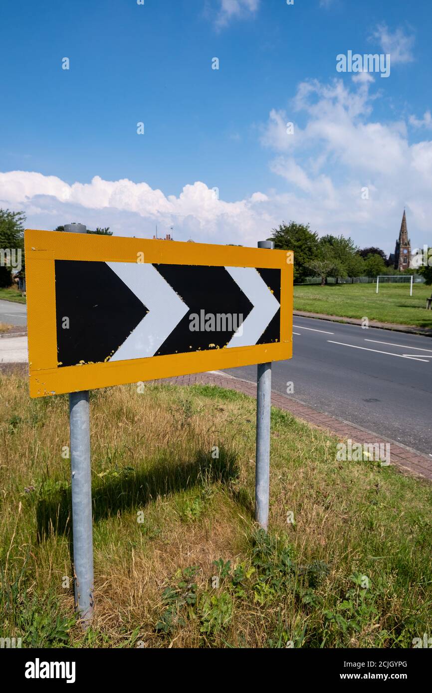 Deviation sign hi-res stock photography and images - Alamy