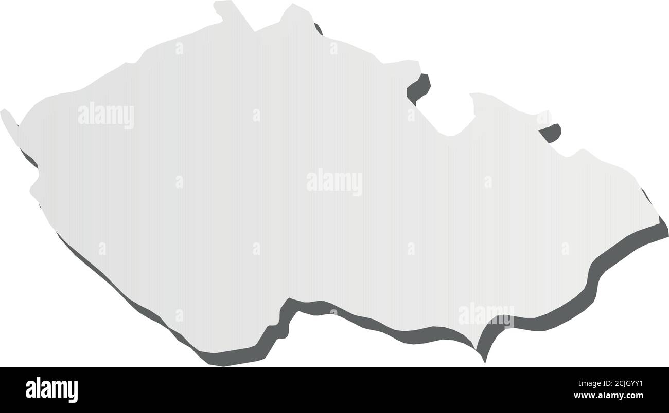 Simplified czech map hi-res stock photography and images - Alamy