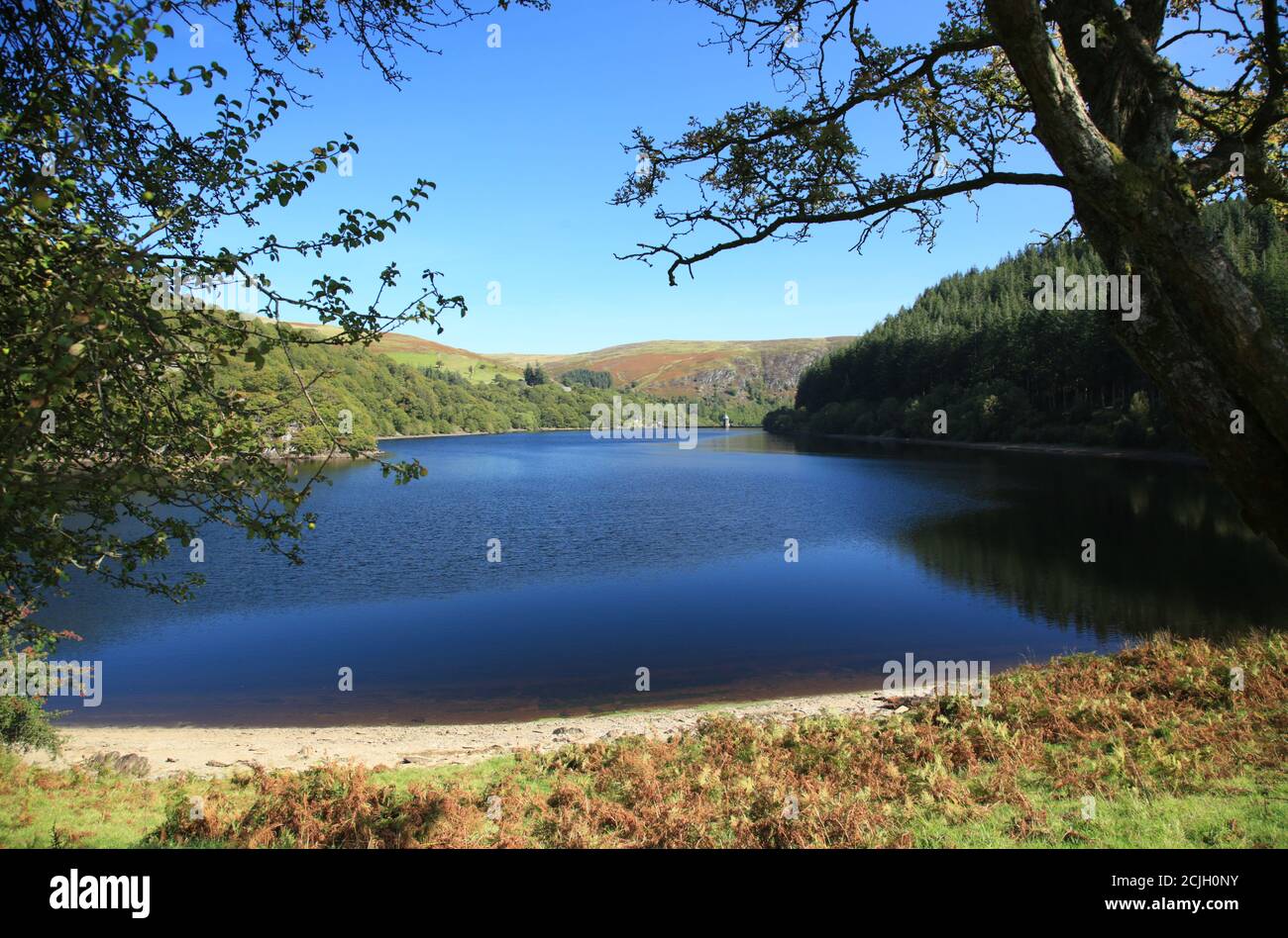 Pen y Garreg reservoir in the Elan valley, Powys, Wales, UK Stock Photo ...
