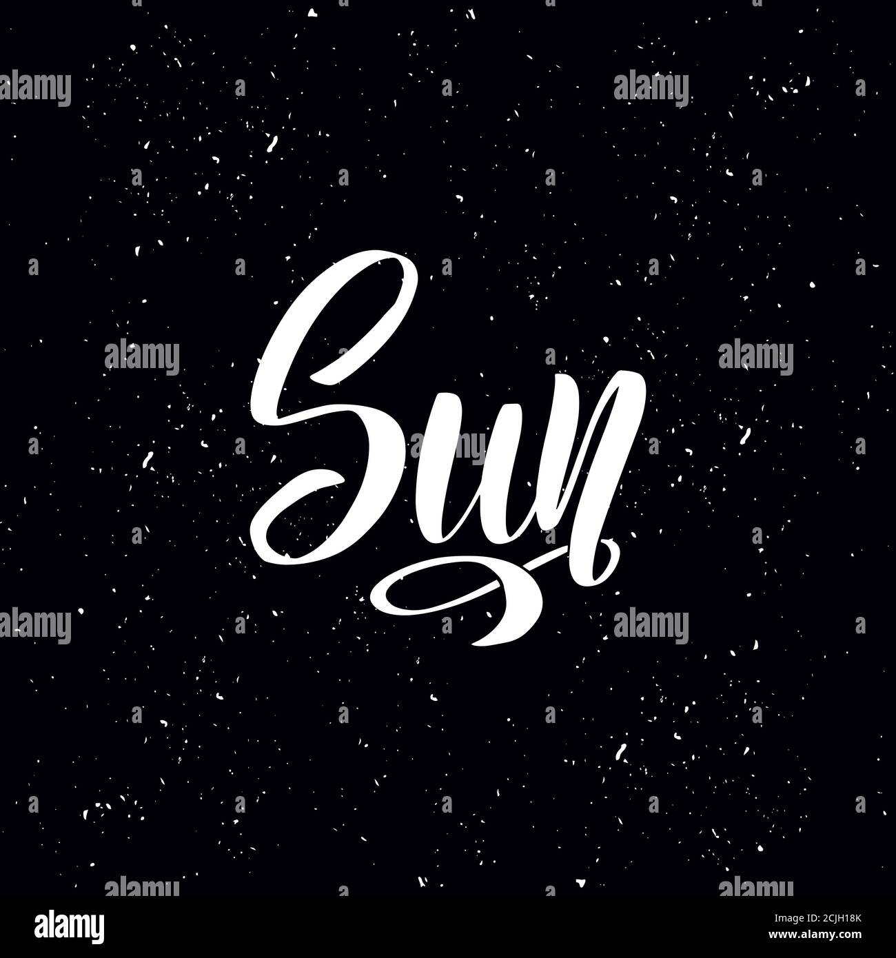 Sun. Great vector stock calligraphy illustration for Stock Vector Image ...