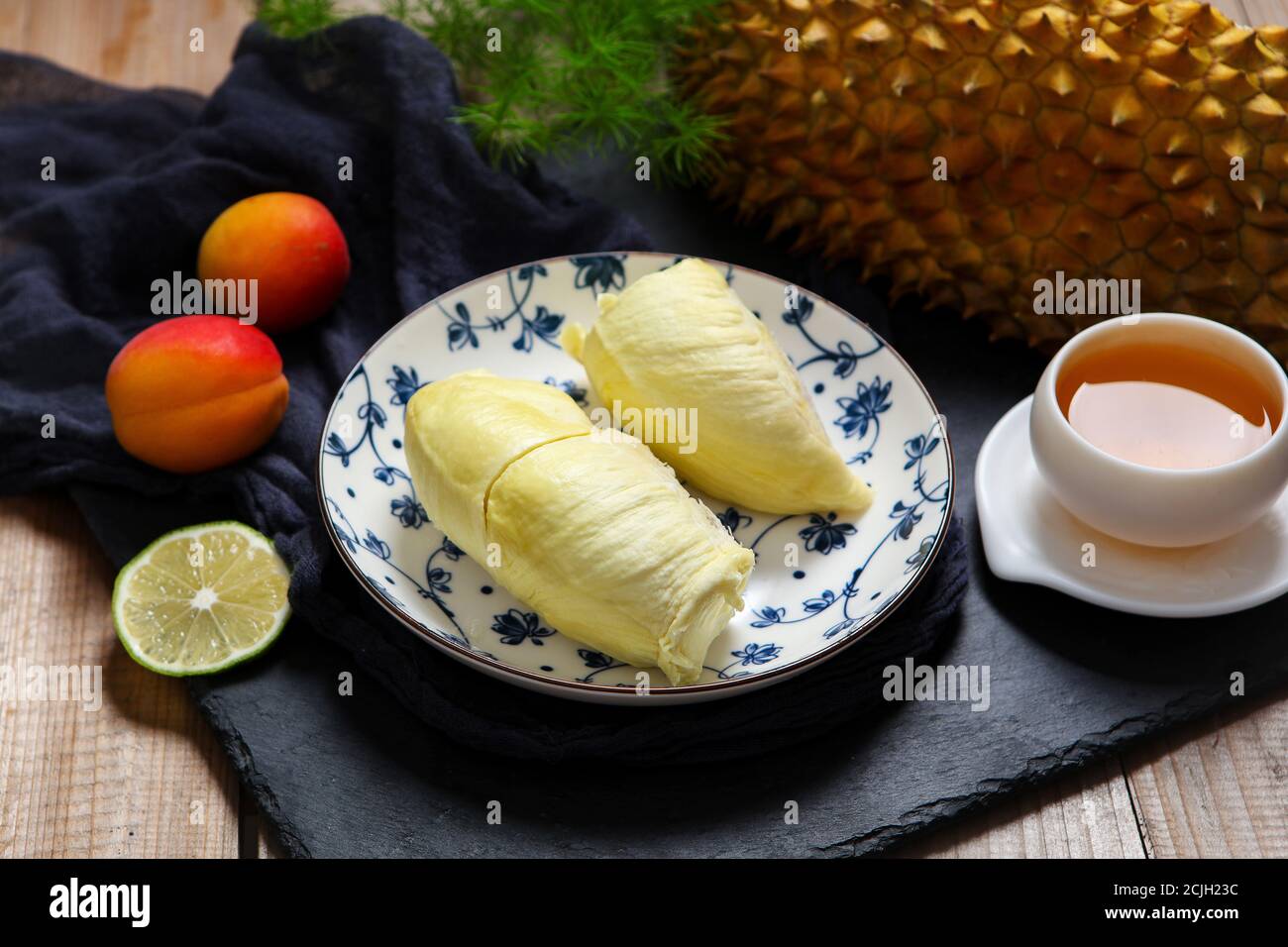 Durian delicious afternoon tea Stock Photo - Alamy