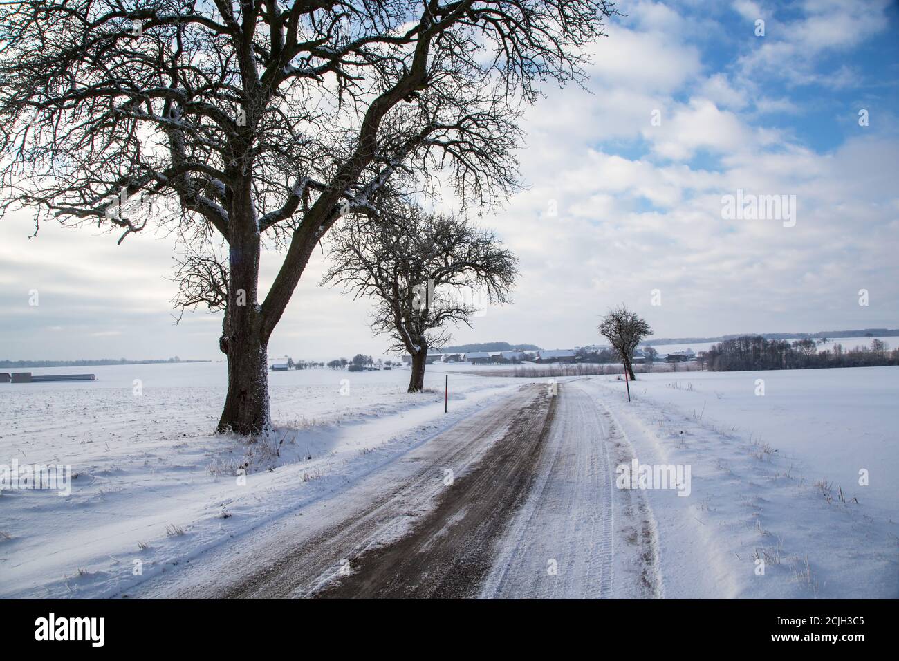 Closeup shot snowy area hi-res stock photography and images - Alamy