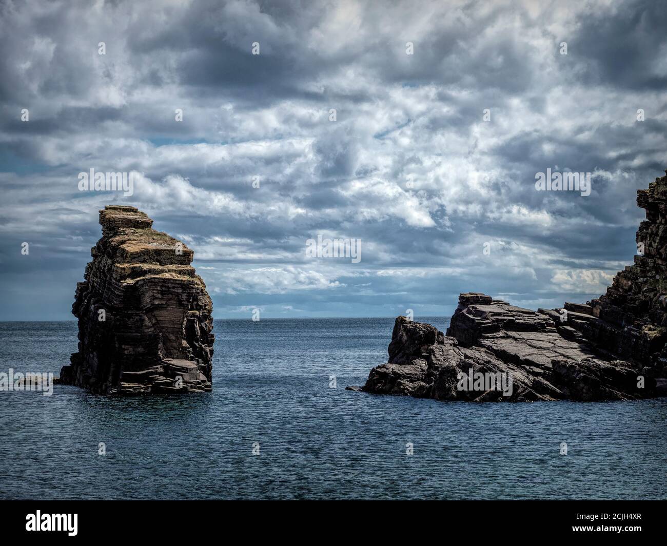Sea Stack at Latheronwheel, Caithness, Scotland, UK Stock Photo - Alamy