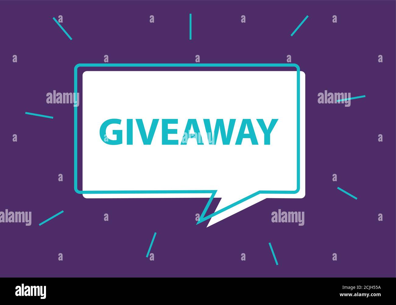 "Giveaway" Vector Illustration. Modern Promo Template Stock Vector ...