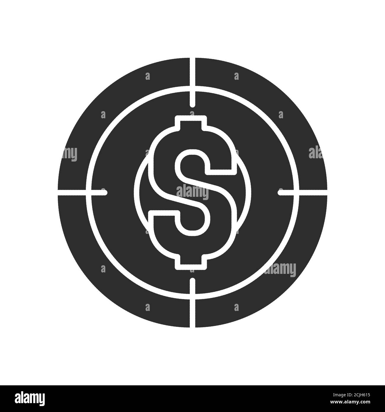 Financial goal black glyph icon. Investment planning. Pictogram for web ...