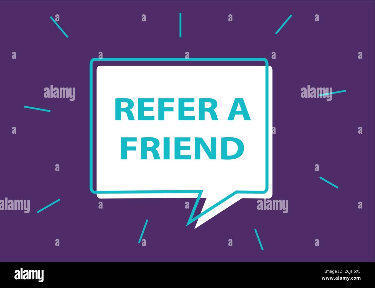 "Refer a Friend" Vector Illustration. Modern Promo Template Stock ...