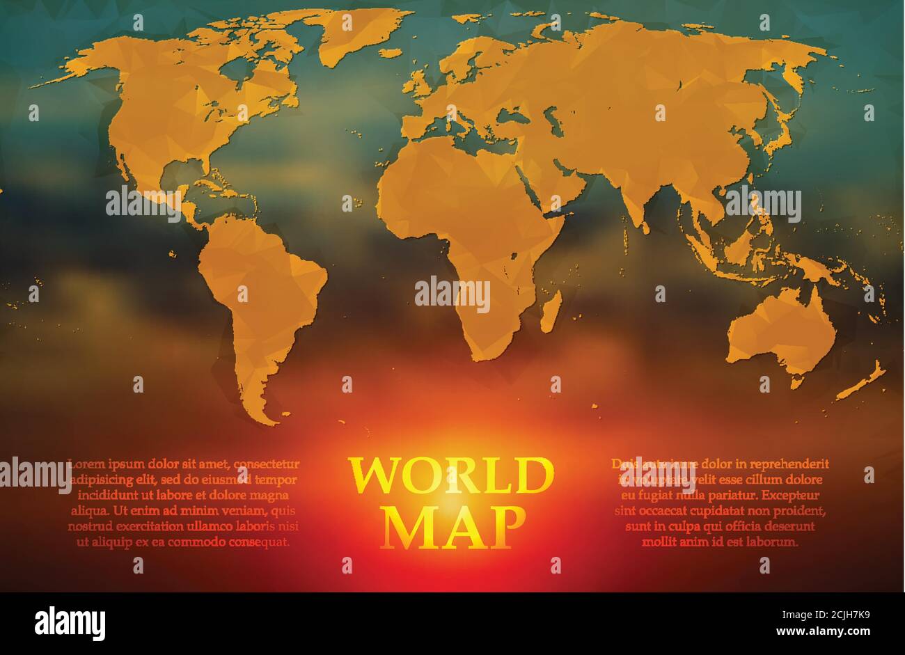 Sunrise on nature Stock Vector Images - Alamy