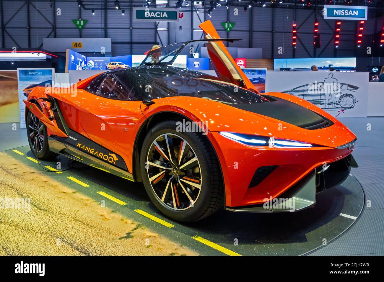 Electric GFG Style Kangaroo supercar revealed at the 89th Geneva ...