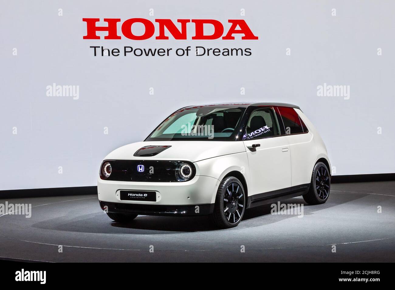Honda e Prototype EV car revealed at the 89th Geneva International ...