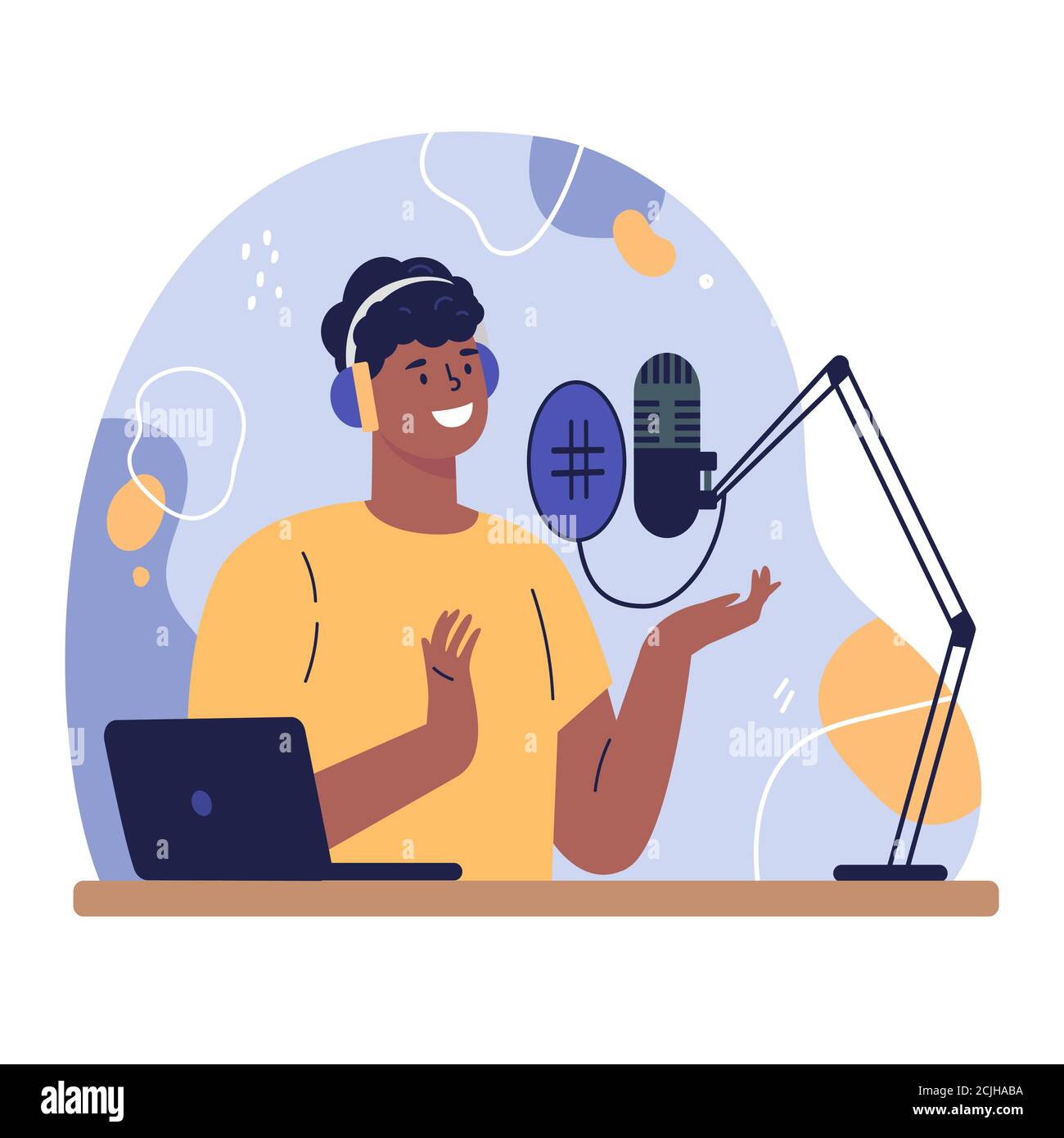 Podcast concept illustration Stock Vector Image & Art - Alamy