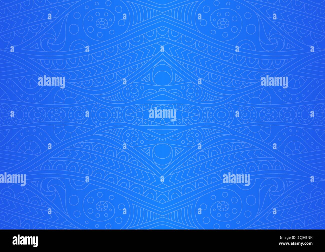 Beautiful background with abstract blue linear seamless pattern Stock ...