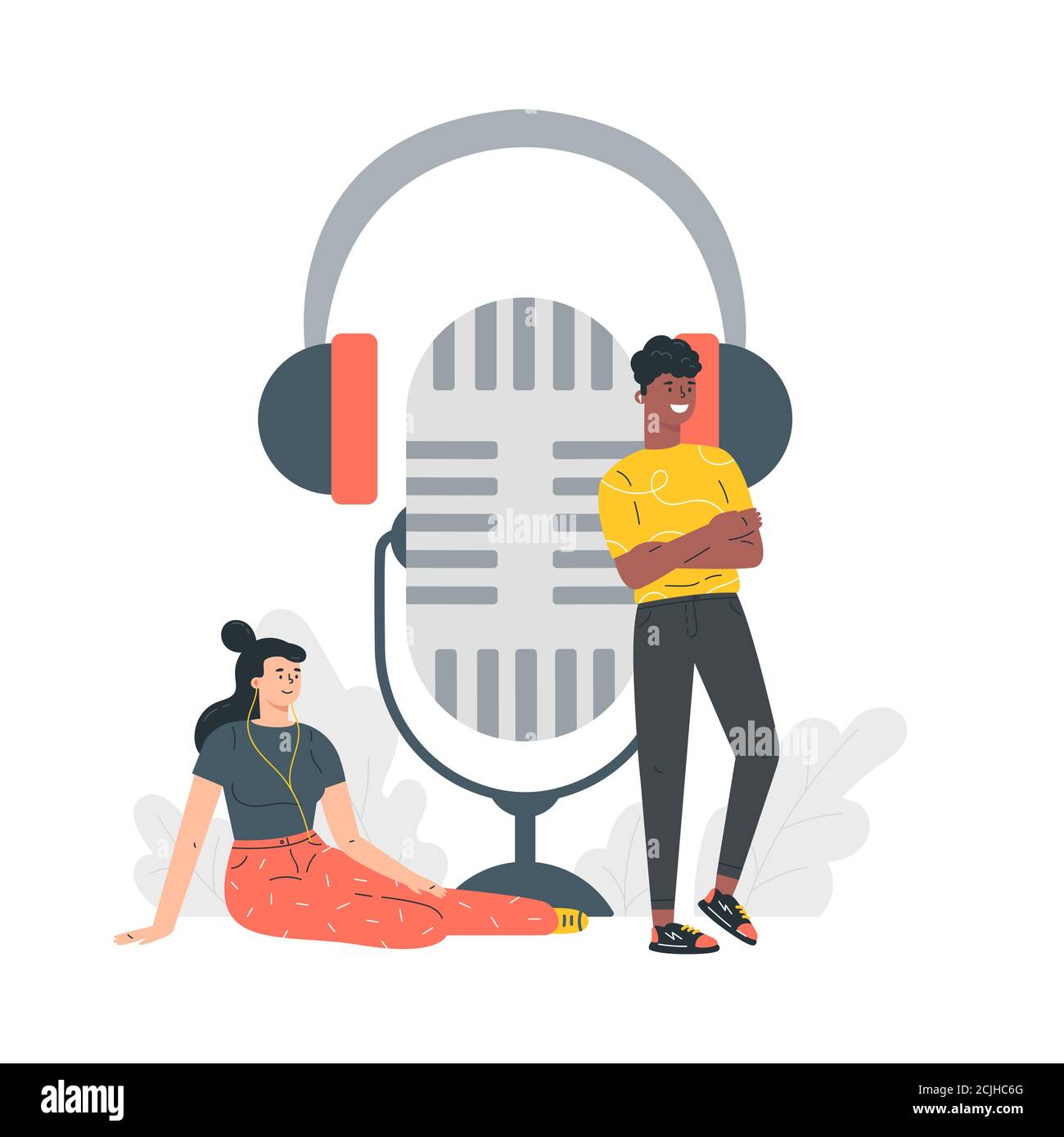 Podcast concept illustration Stock Vector Image & Art - Alamy