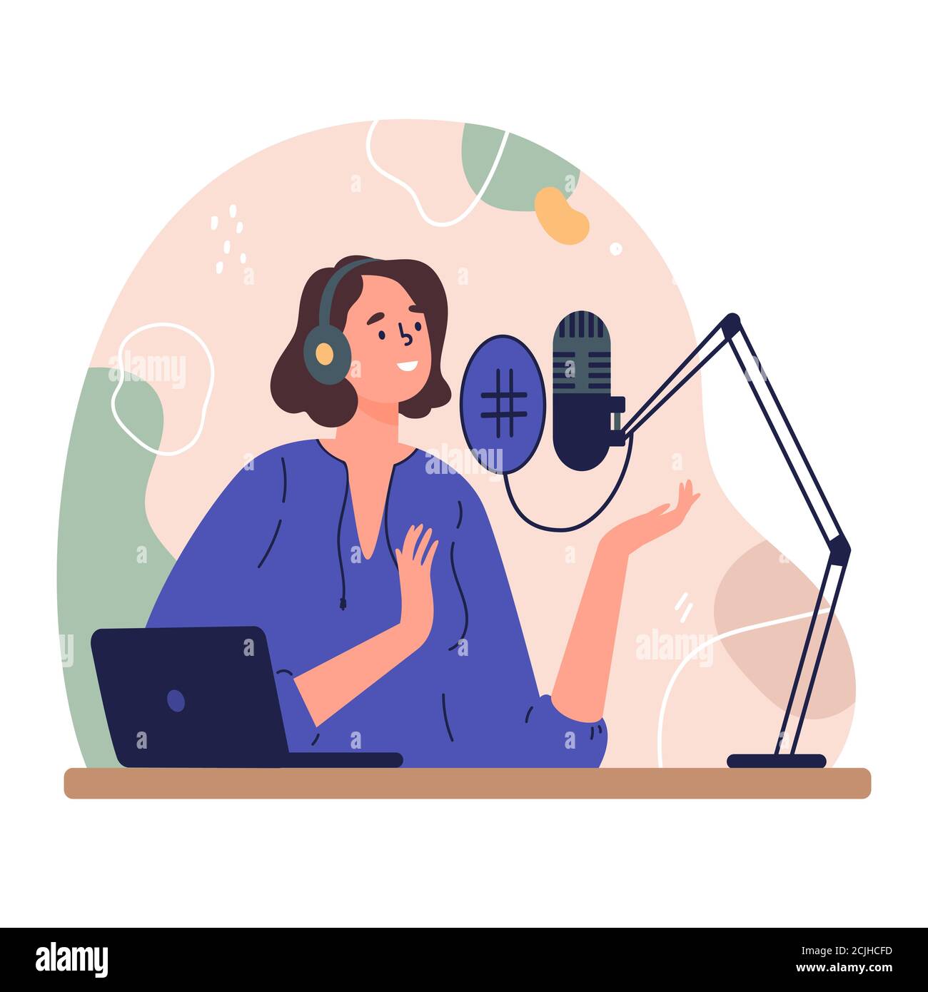Podcast concept illustration Stock Vector Image & Art - Alamy