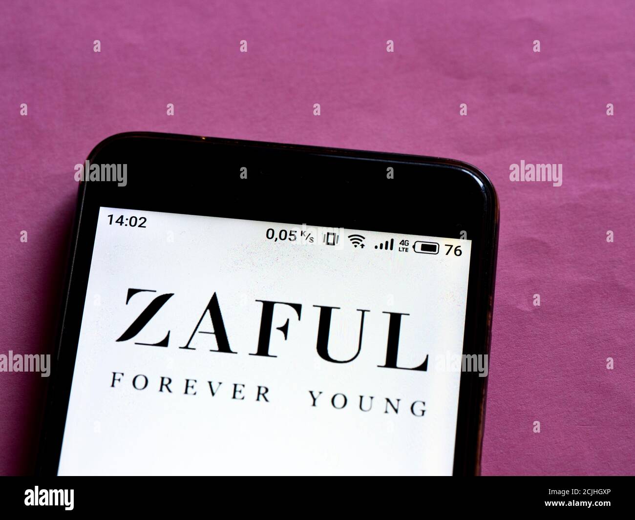 In this photo illustration a Zaful logo is seen displayed on a ...