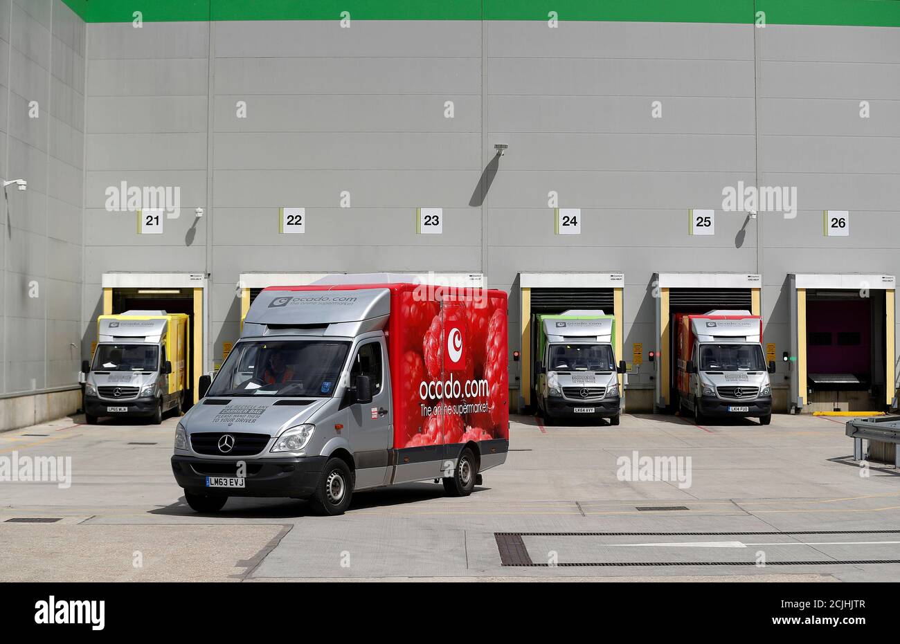 Ocado food delivery van hi-res stock photography and images - Alamy