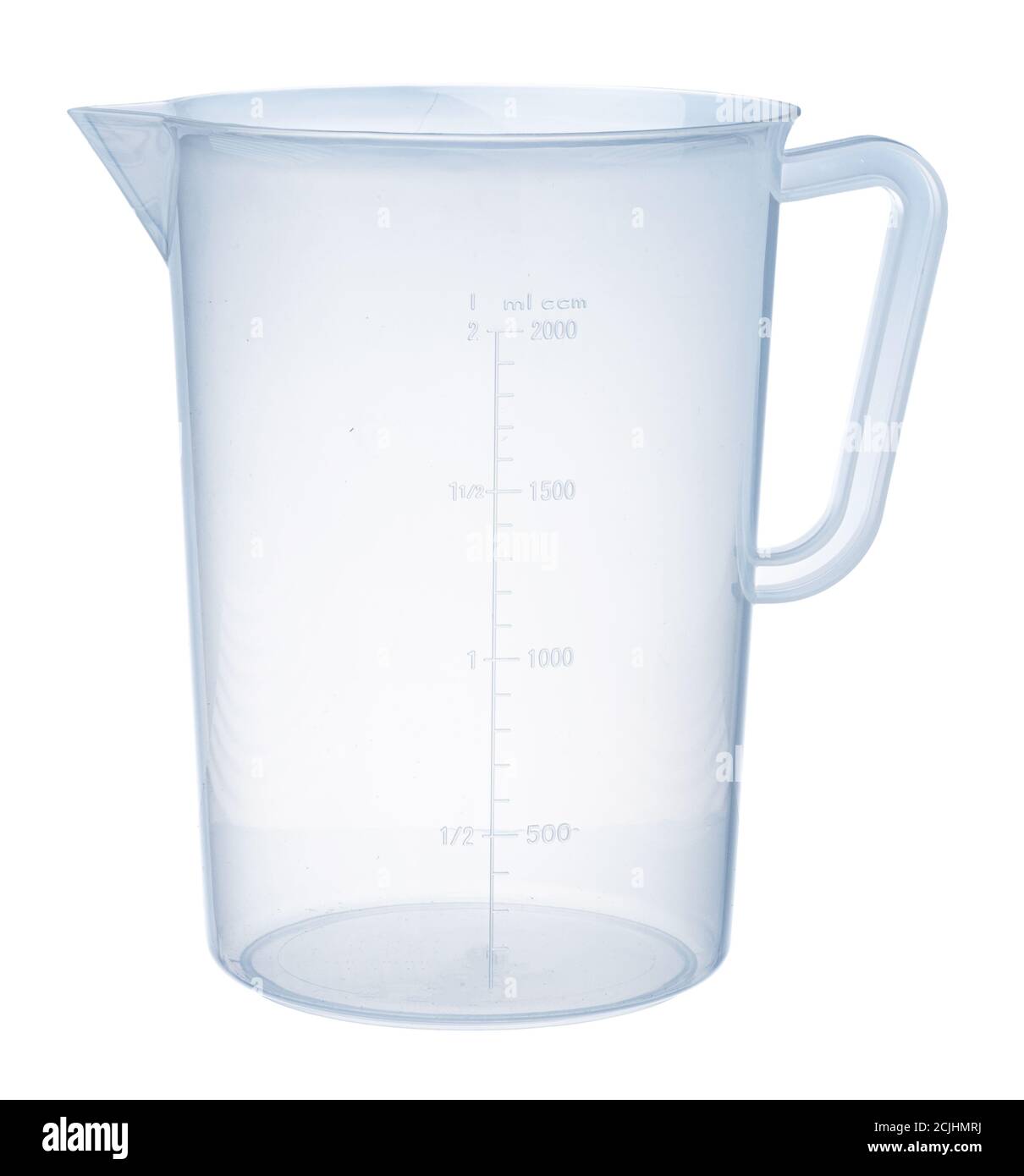 Empty beaker isolated on white background close up Stock Photo - Alamy