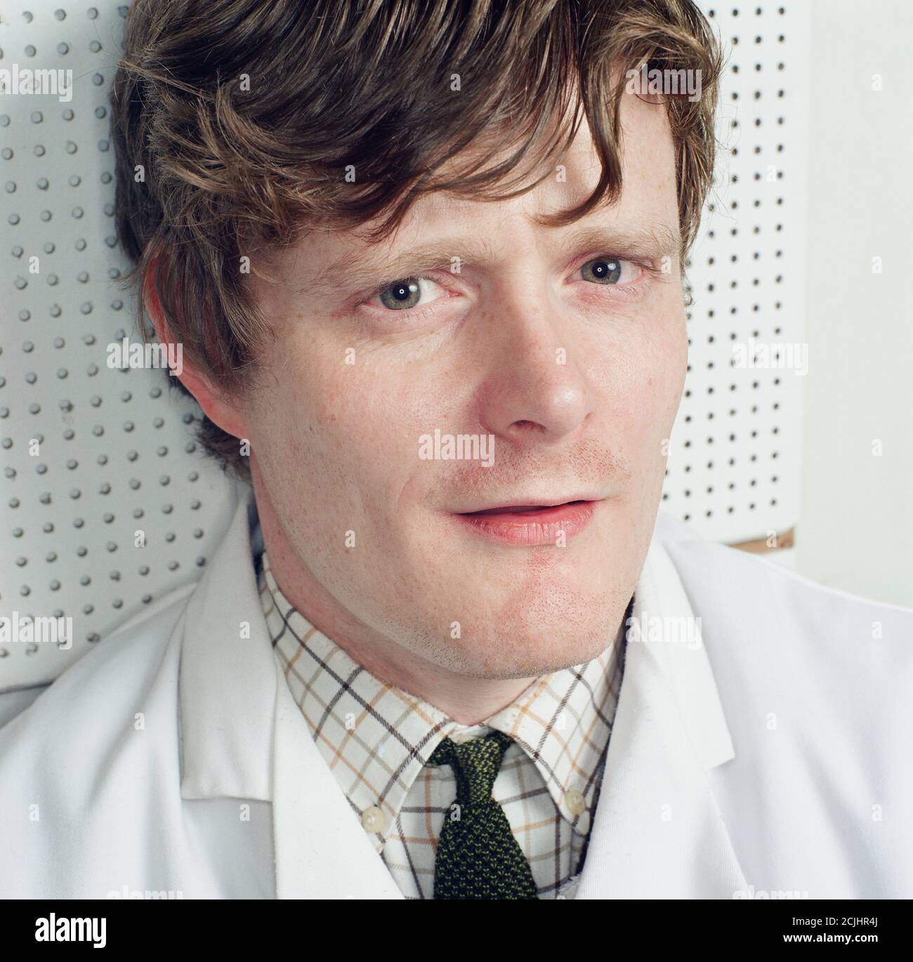 Analogue record producer Liam Watson photographed in his retro recording studio in Hackney ...