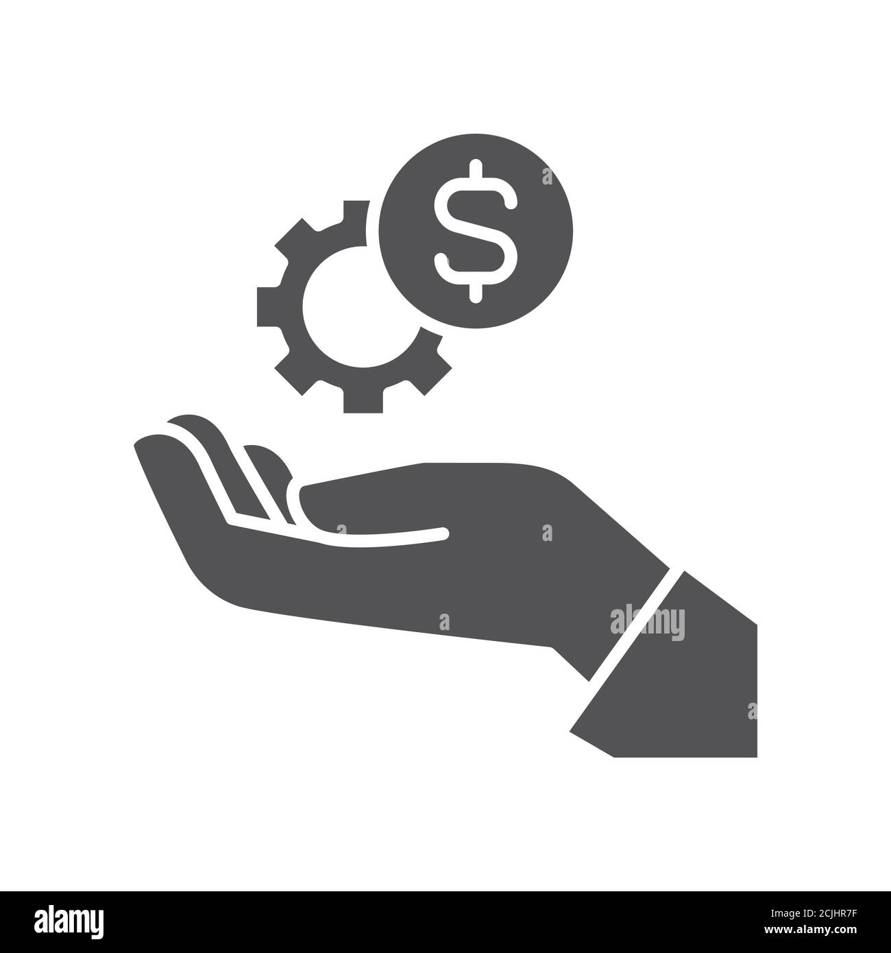 Funding sources black glyph icon. Pictogram for web page, mobile app ...