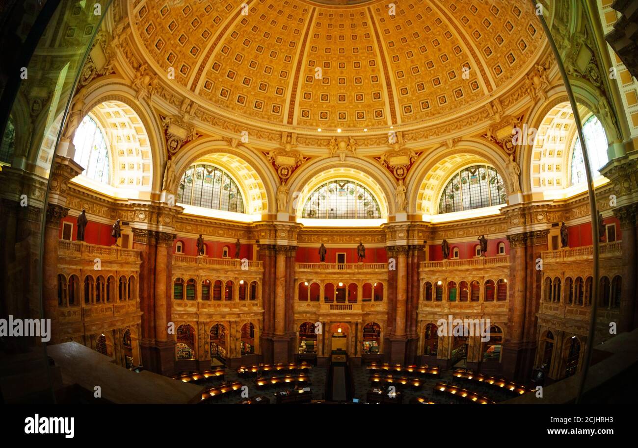 Dome of the library of congress thomas jefferson building hi-res stock ...