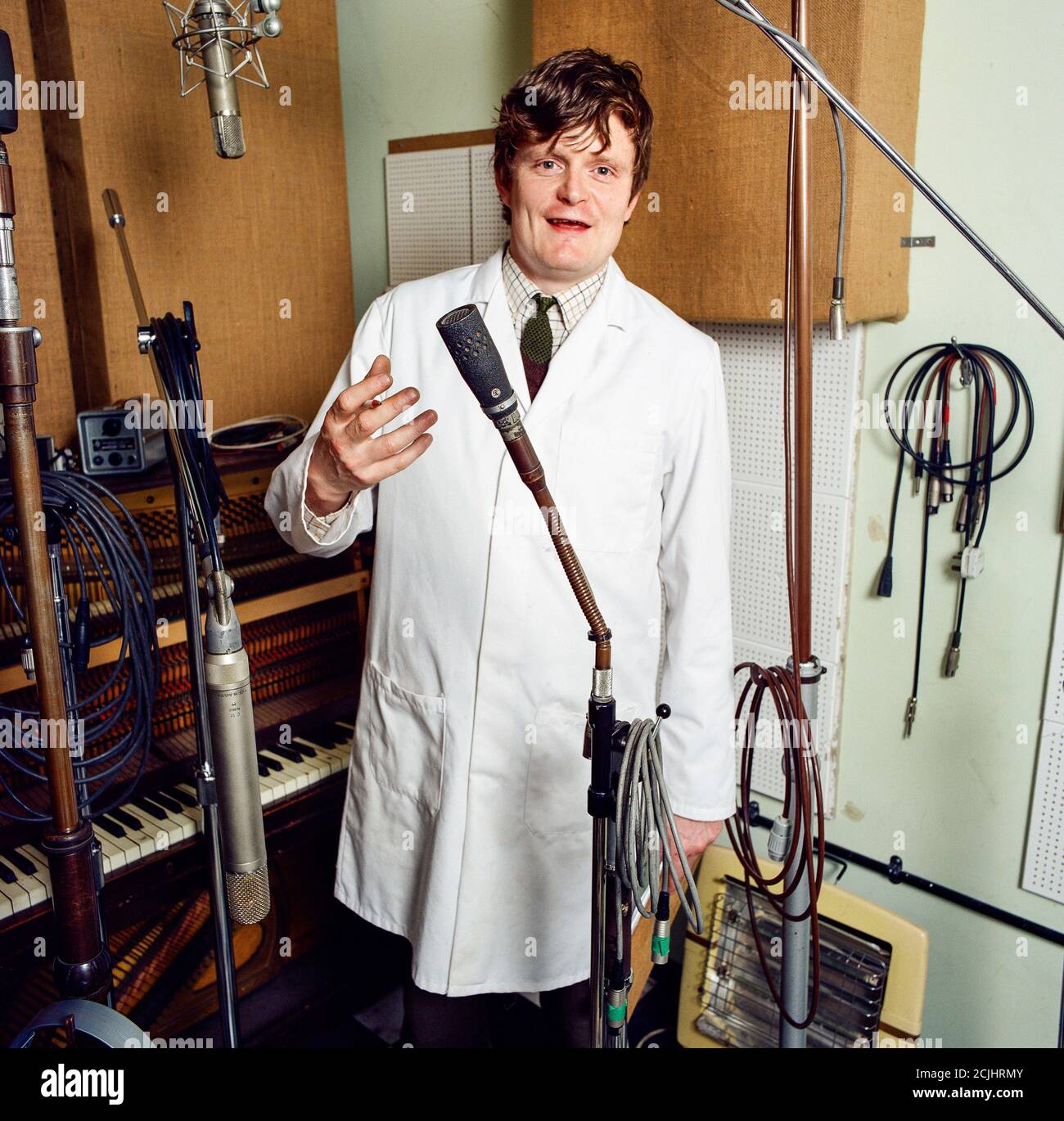 Analogue record producer Liam Watson photographed in his retro ...