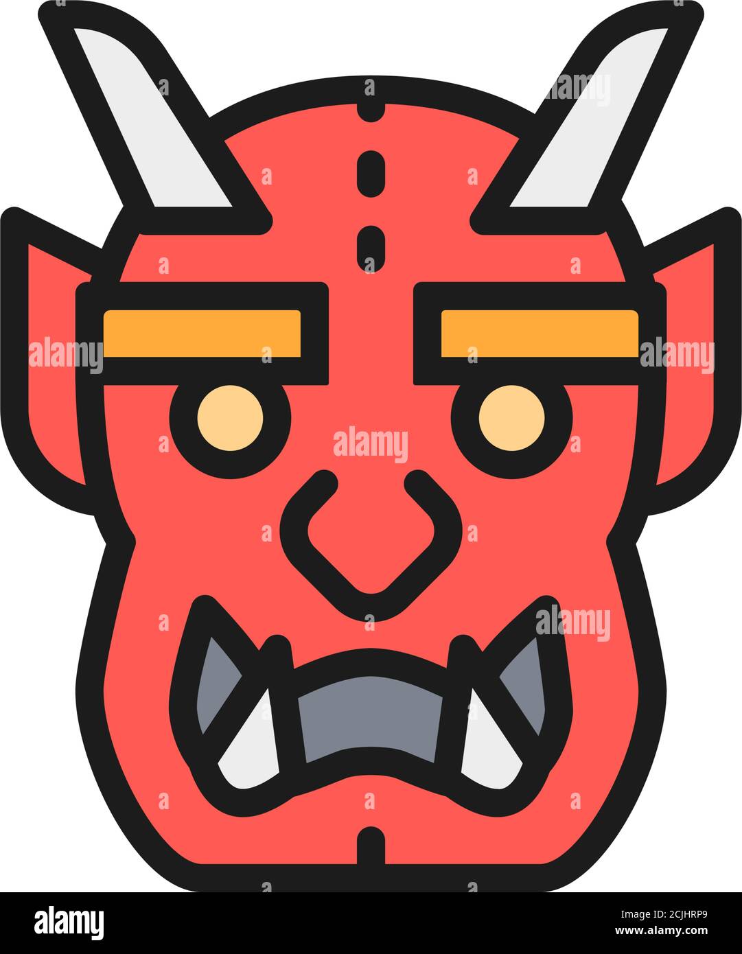 Japanese theater mask Cut Out Stock Images & Pictures - Alamy