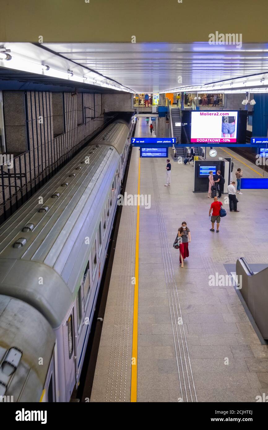 Warszawa Centralna, central railway station, Warsaw, Poland Stock Photo ...