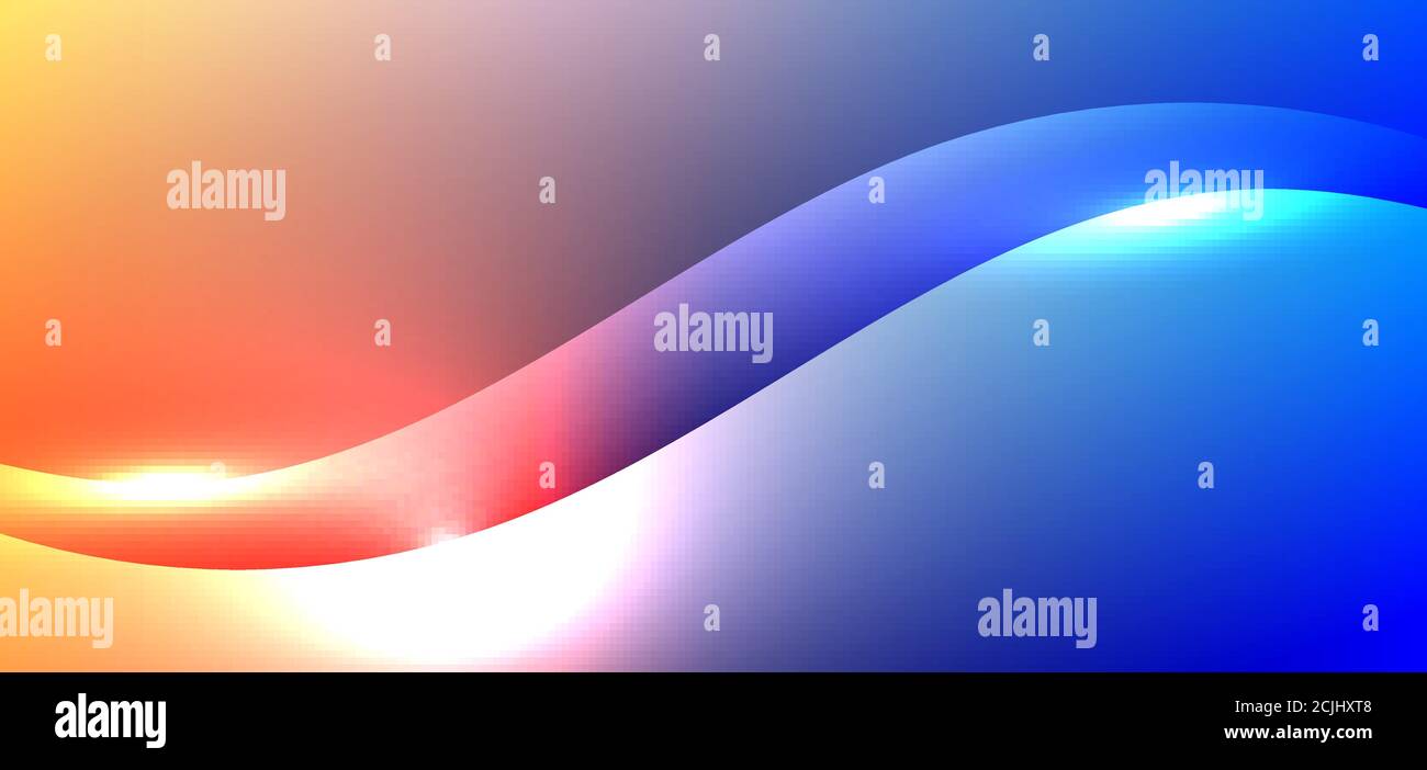 Abstract background fluid gradient vibrant color wave shape and glowing ...