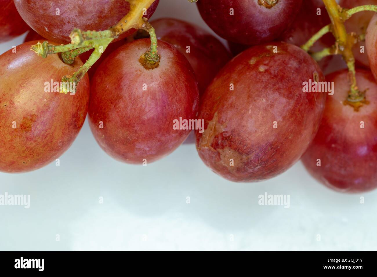 Close up of ripe and dark red grapes Stock Photo - Alamy