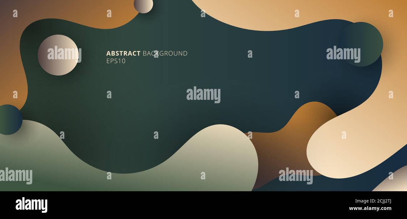Abstract modern fluid gradient shape on natural color background ...