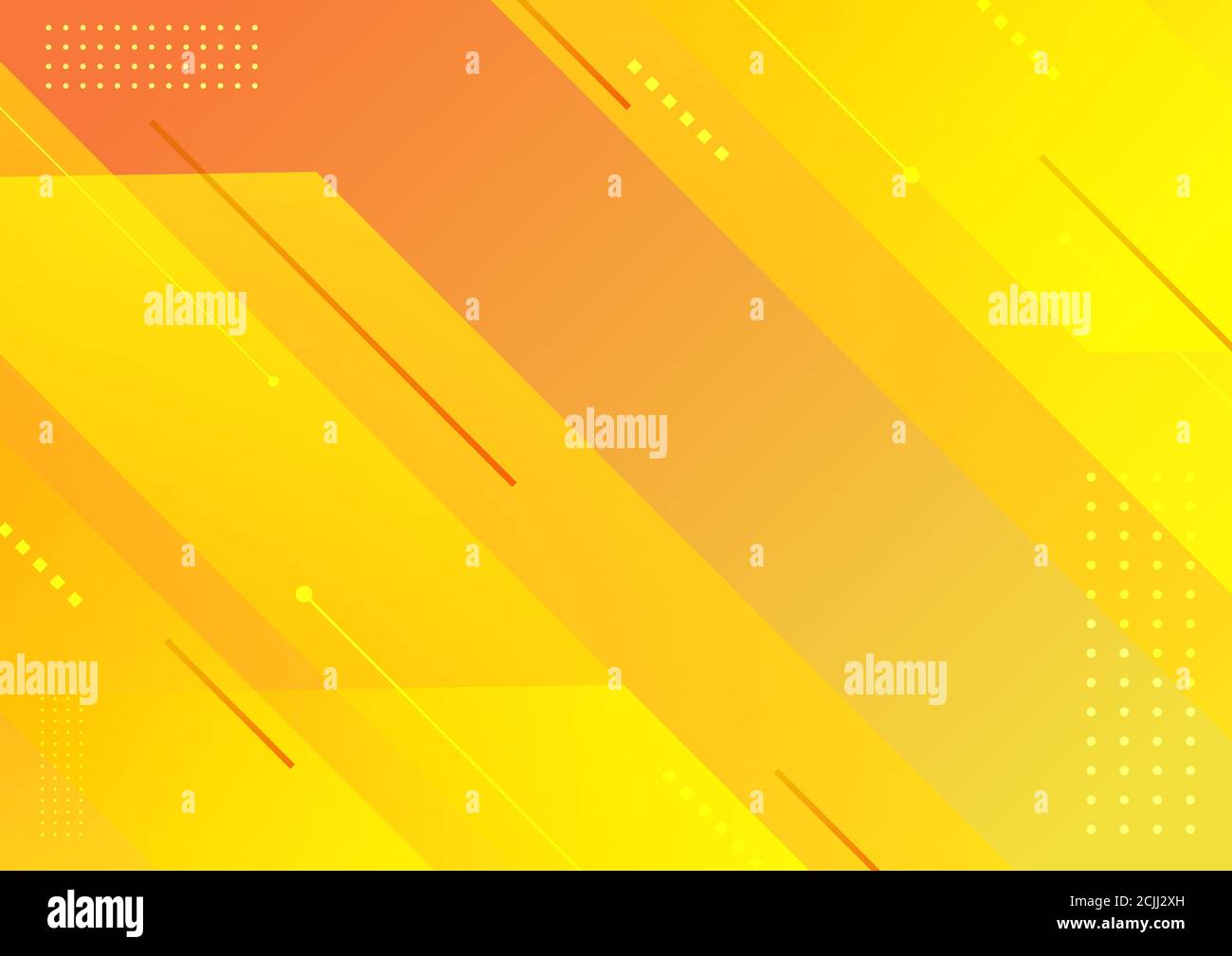 Abstract modern stripes geometric diagonal yellow background. Vector ...
