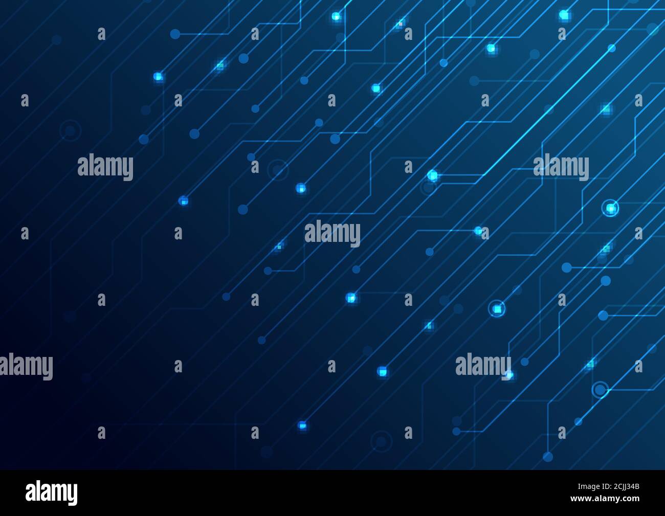 Abstract business technology structure circuit computer blue background ...