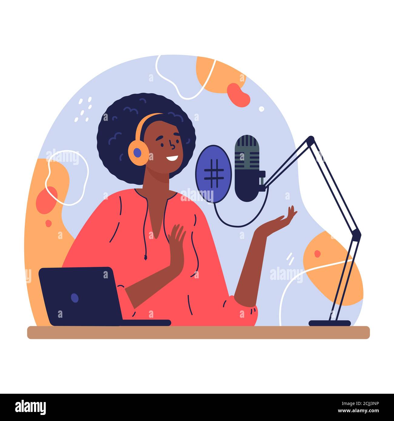 Podcast concept illustration Stock Vector Image & Art - Alamy