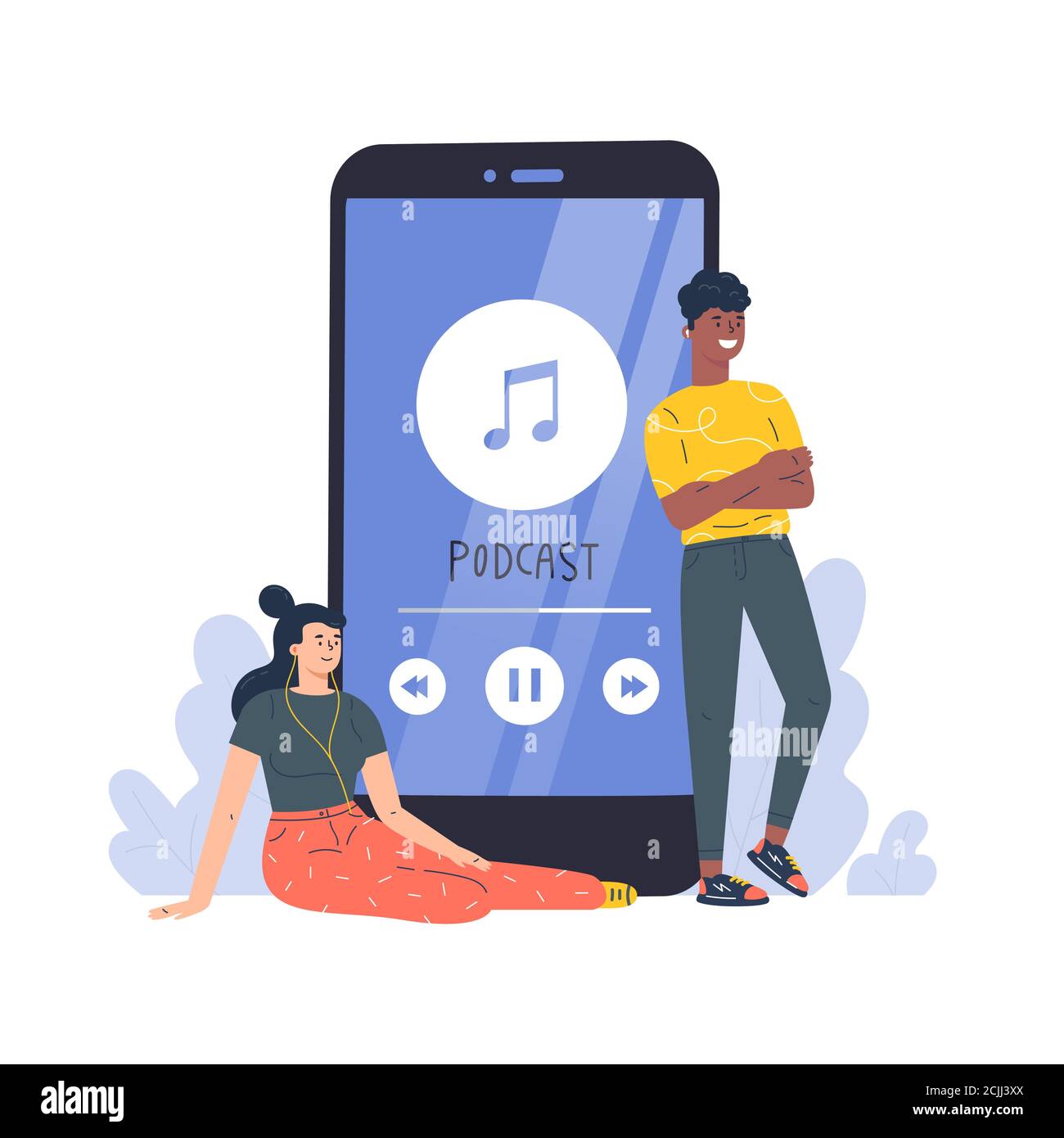 Podcast concept illustration Stock Vector Image & Art - Alamy