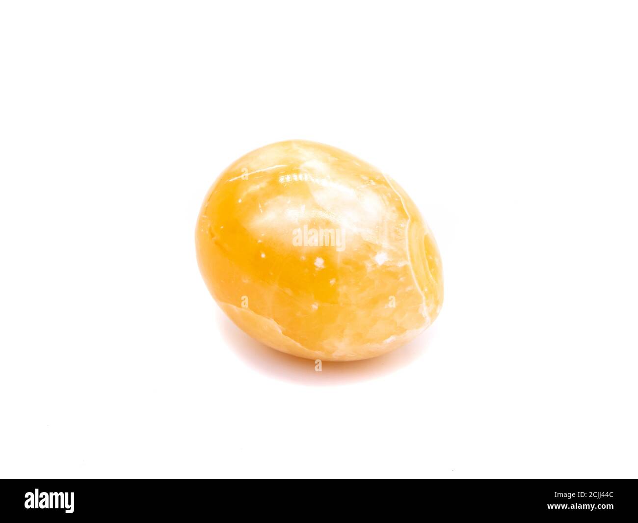 Egyptian Alabaster Gemstone Isolated on White Background Stock Photo ...