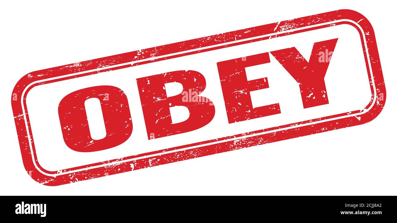 Obey the sign Cut Out Stock Images & Pictures - Alamy