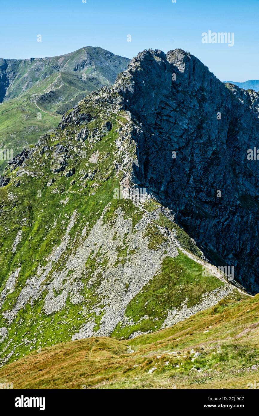 Ostry Rohac and Placlivo peaks from Volovec peak, Western Tatras ...
