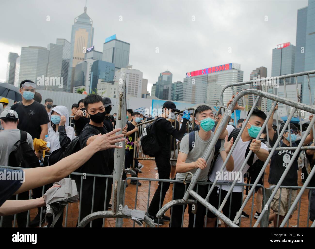 Metal Barricades High Resolution Stock Photography and Images - Alamy